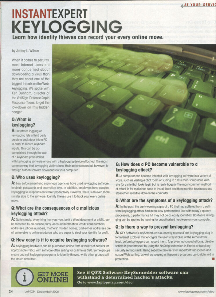 Business Benefits – KeyScrambler by QFX Software Corp.